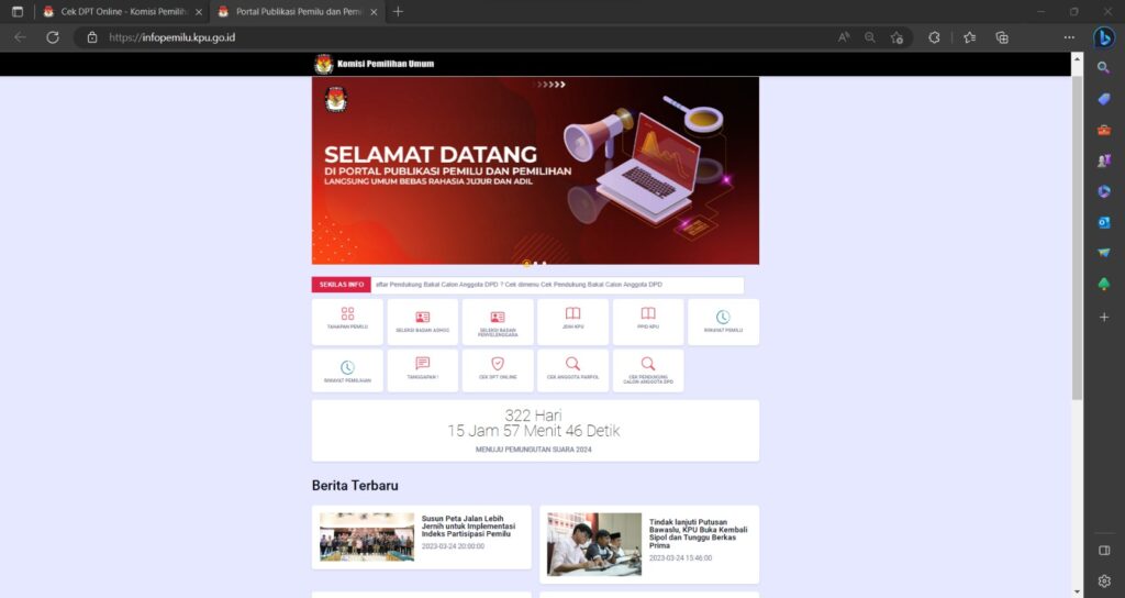 Pemilu 2024, Cek Apakah Sudah Terdaftar Sebagai Pemilih? - Redaksi Banten